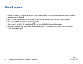 [Draft] Fast Prototyping with DPDK and eBPF in Containernet | PPT