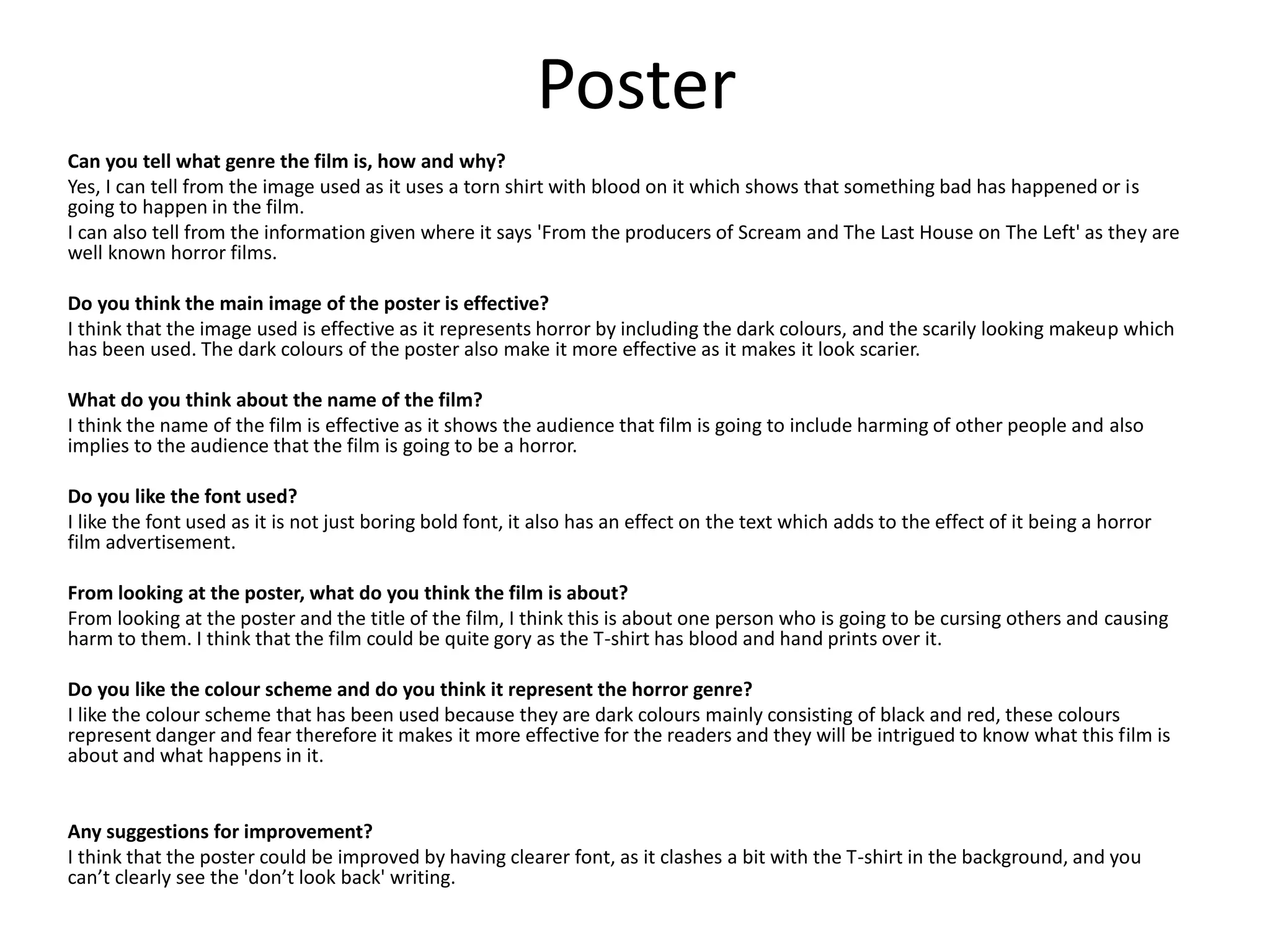 Draft Feedback Questionnaire | PPT