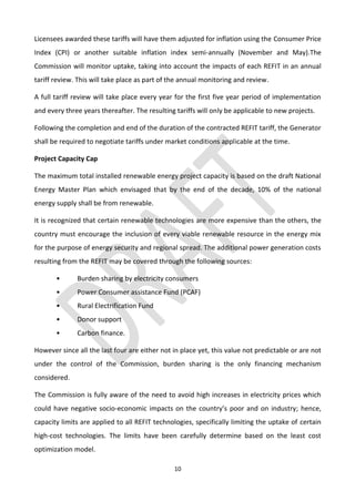 Draft Feed-In Tariffs | PDF