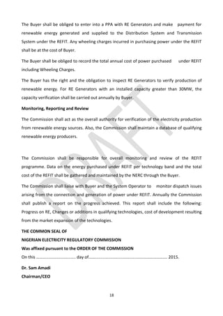 Draft Feed-In Tariffs | PDF