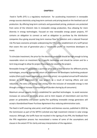 Draft Feed-In Tariffs | PDF