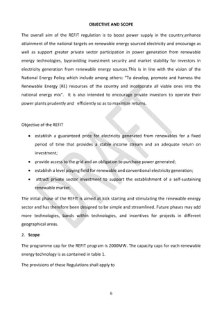 Draft Feed-In Tariffs | PDF