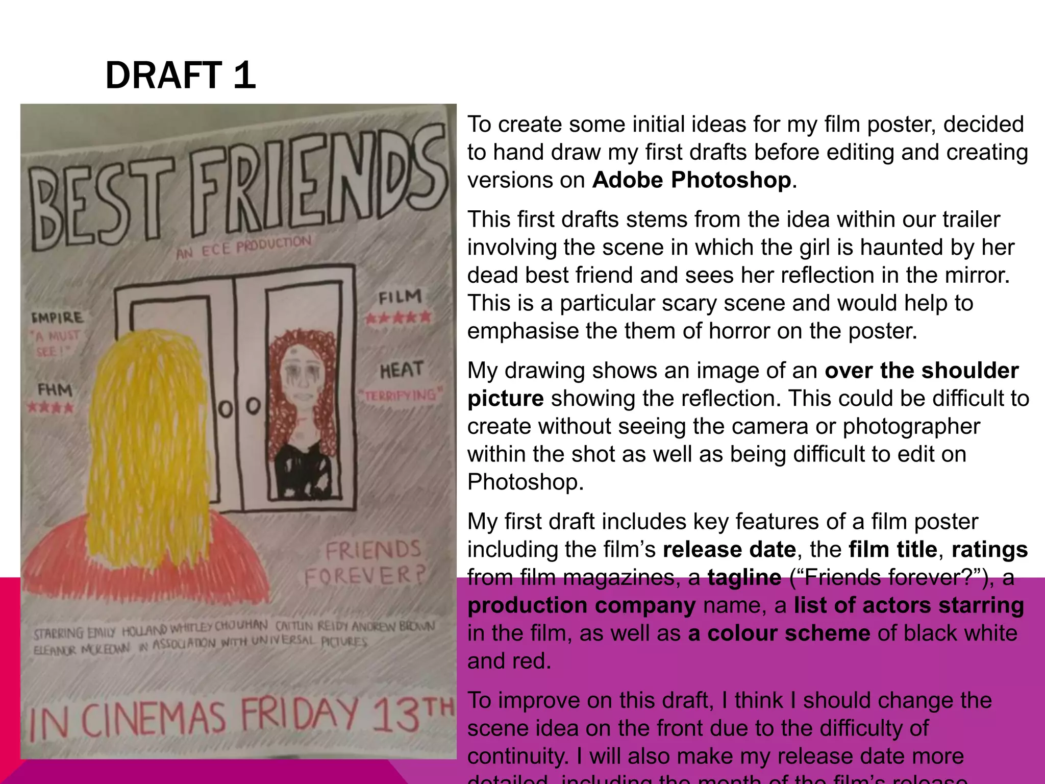 Draft film posters | PPTX