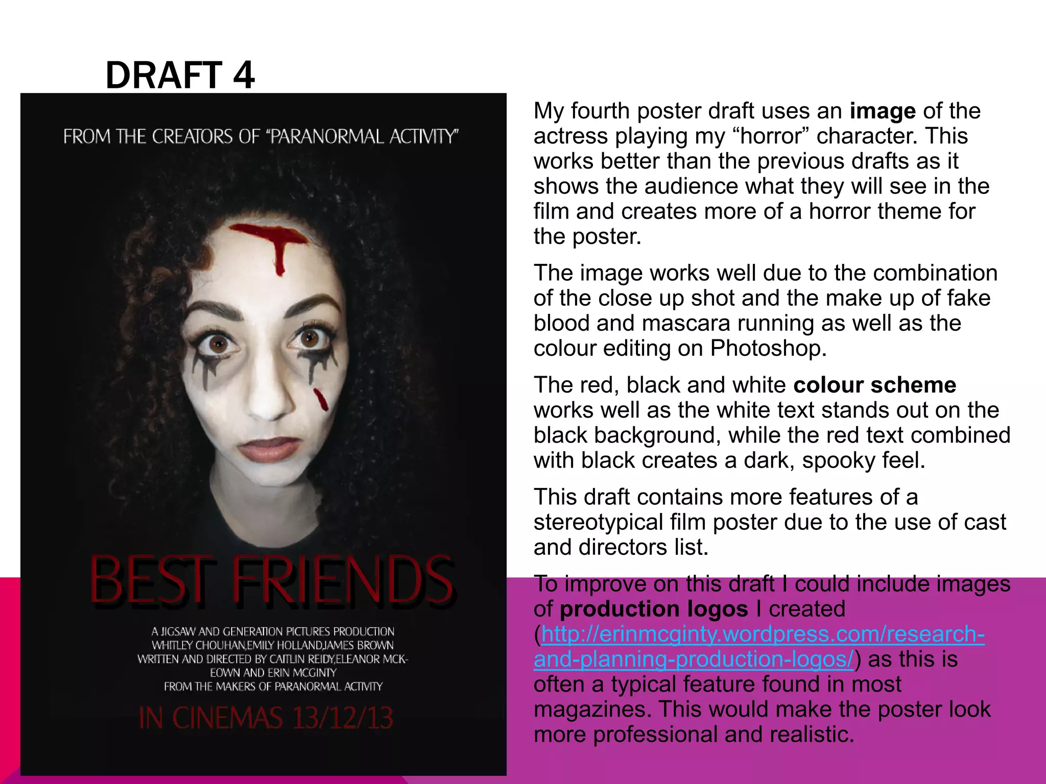 Draft film posters | PPTX