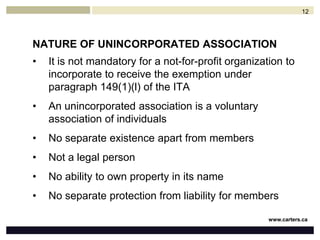 Advantages and Disadvantages of Incorporating as a Not-for-profit | PPTX