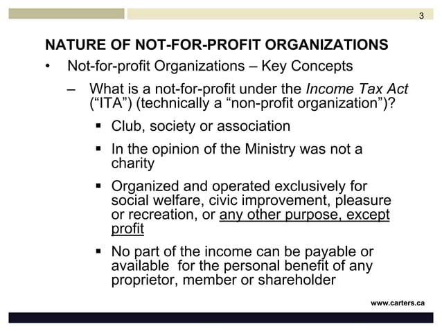 Advantages and Disadvantages of Incorporating as a Not-for-profit | PPT