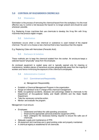 Draft Guideline on Chemical Management - docx | DOCX