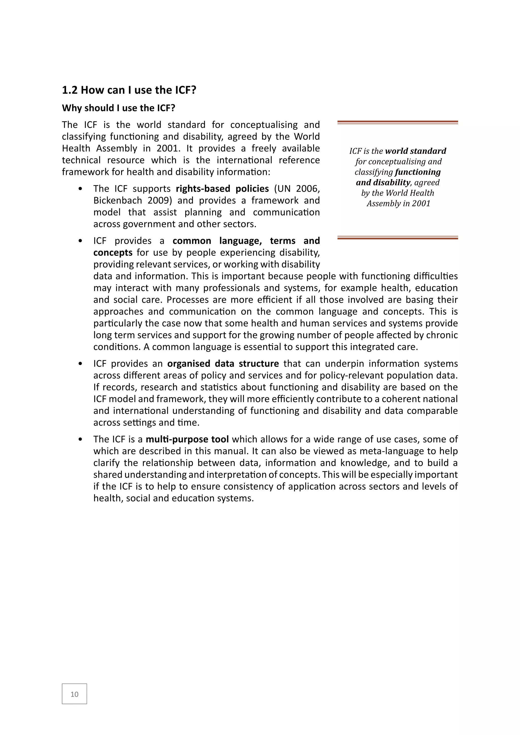 International Classification of Functioning, Disability and Health (ICF ...