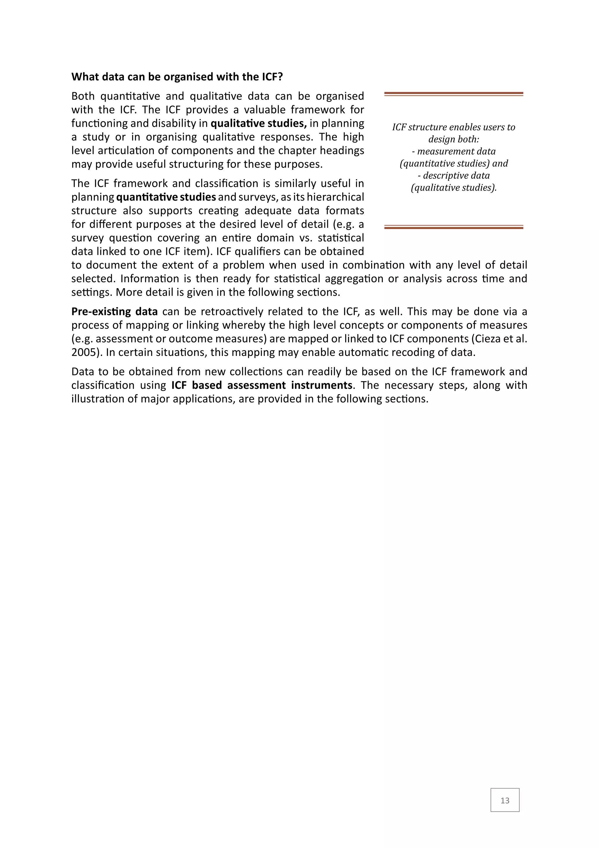 International Classification of Functioning, Disability and Health (ICF ...