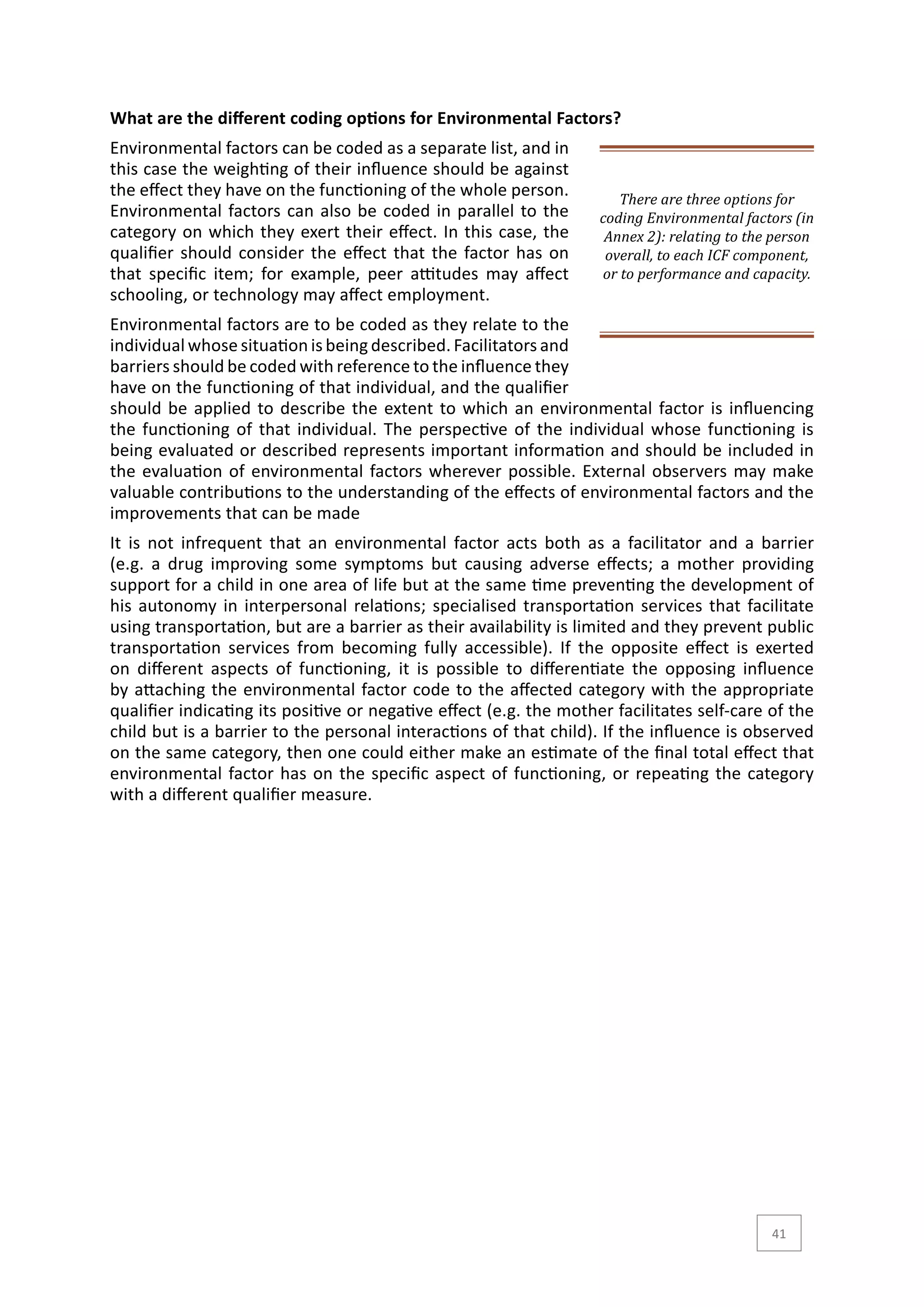 International Classification of Functioning, Disability and Health (ICF ...