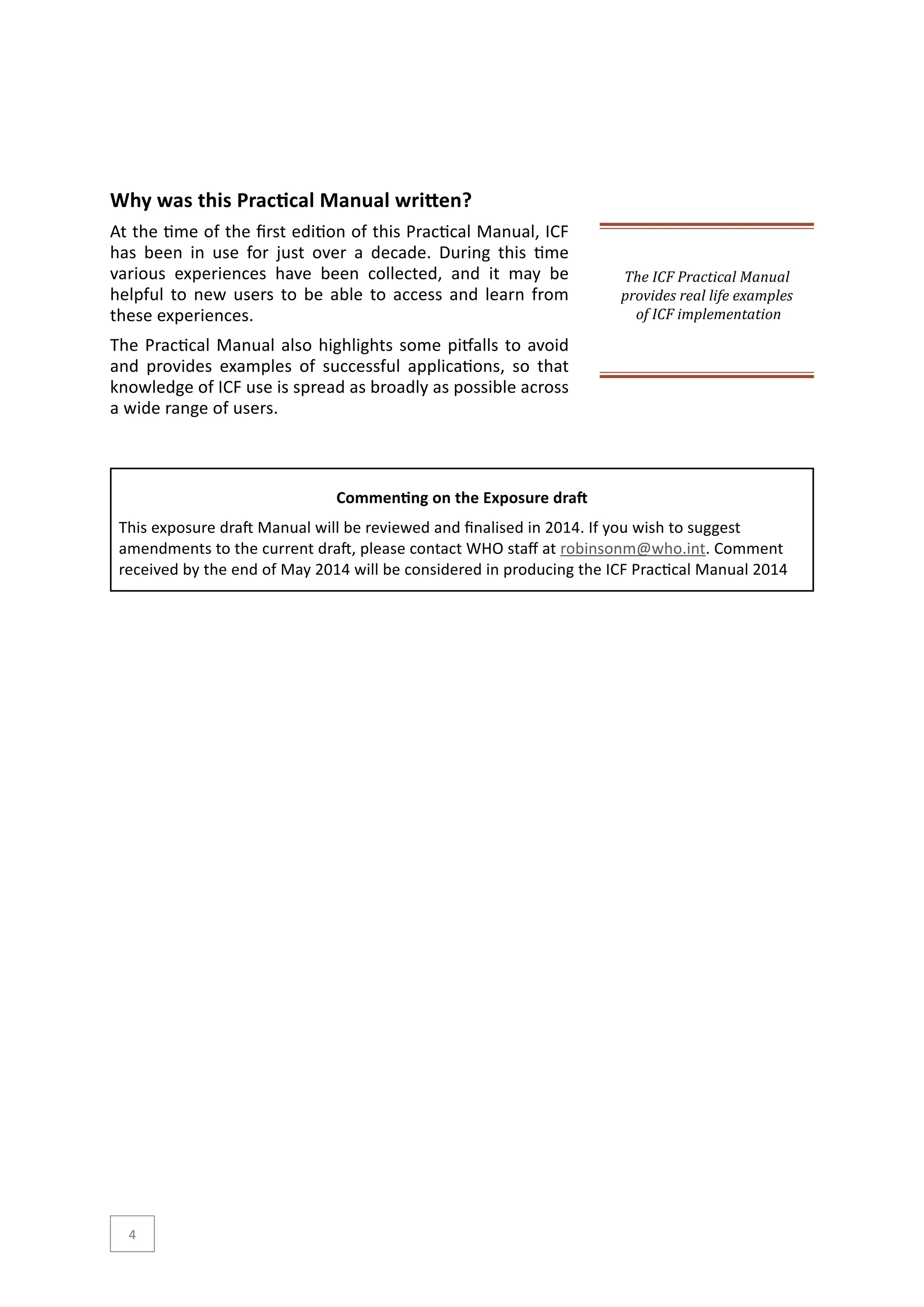 International Classification of Functioning, Disability and Health (ICF ...