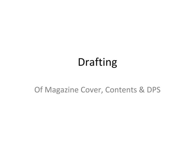 Drafting | PPT
