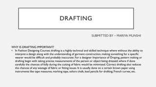 DRAFTINg fashion design inifd university | PPT
