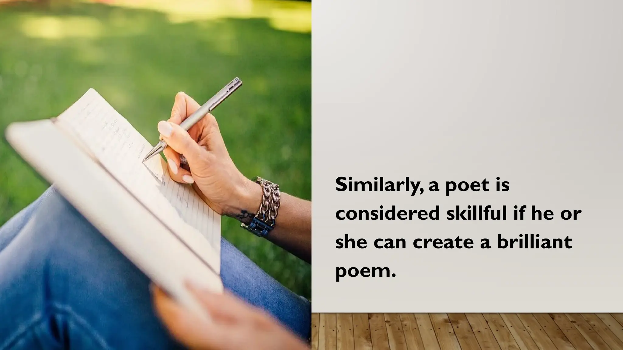 Drafting-a-Poem. Creating a poem and its parts | PPTX