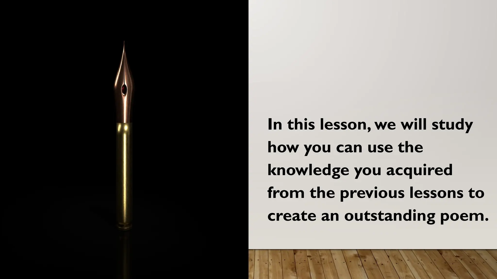 Drafting-a-Poem. Creating a poem and its parts | PPTX