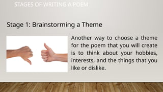 Drafting-a-Poem. Creating a poem and its parts | PPTX
