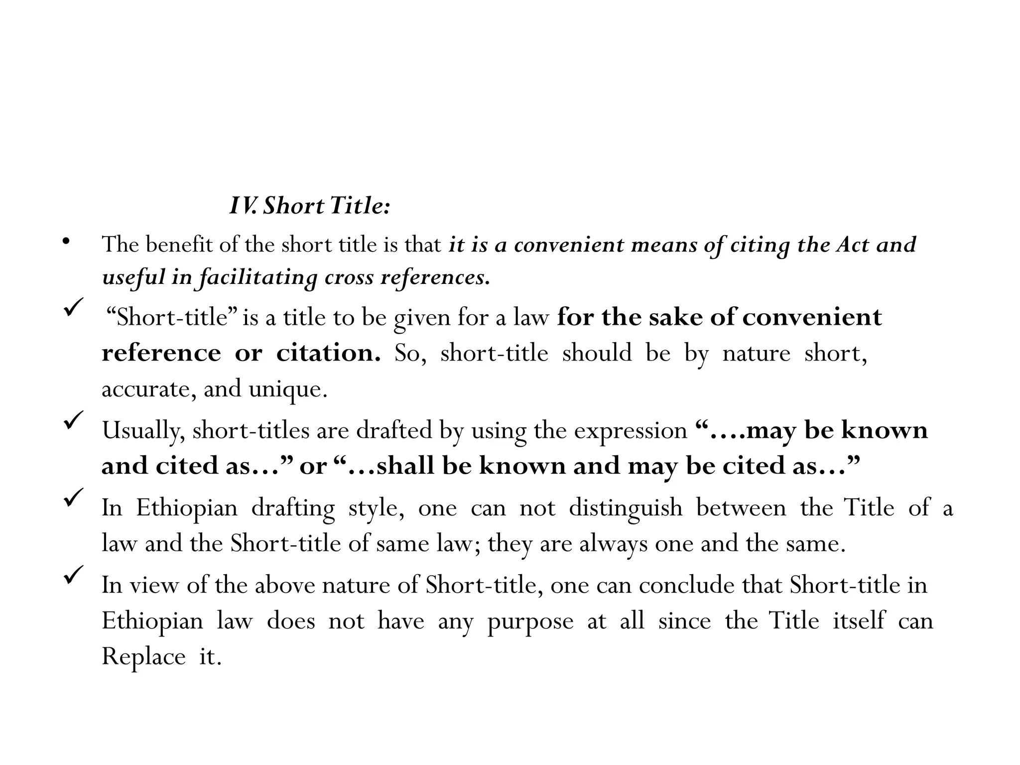 Ethiopian laws on legislative drafting styles | PPTX