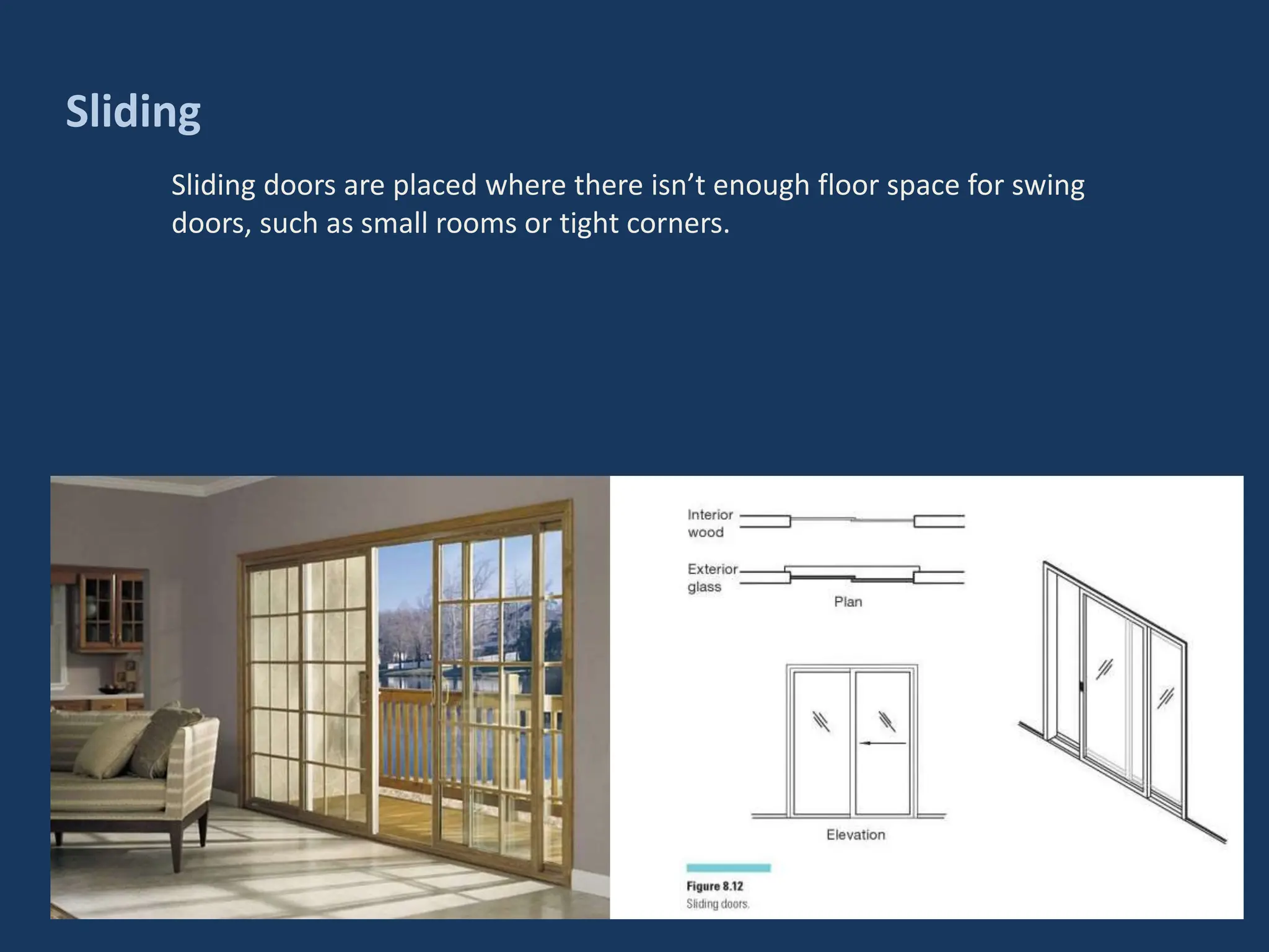 Drafting and dimensioning the Doors & win in floor plan | PPSX