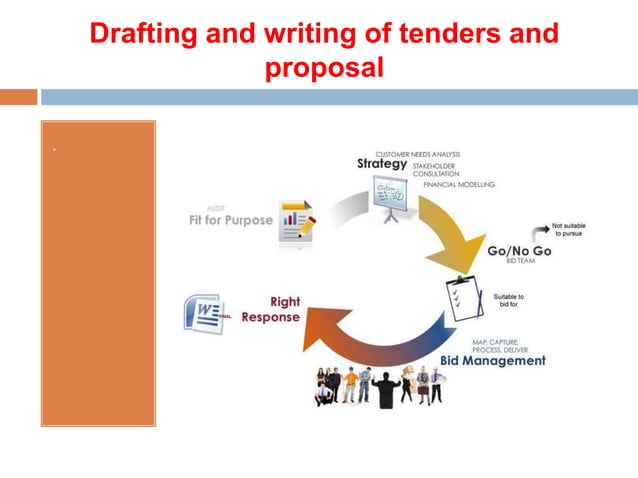 Drafting and writing of tenders and proposal | PPTX