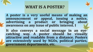 Drafting a poster for Class XI & XII | PPTX