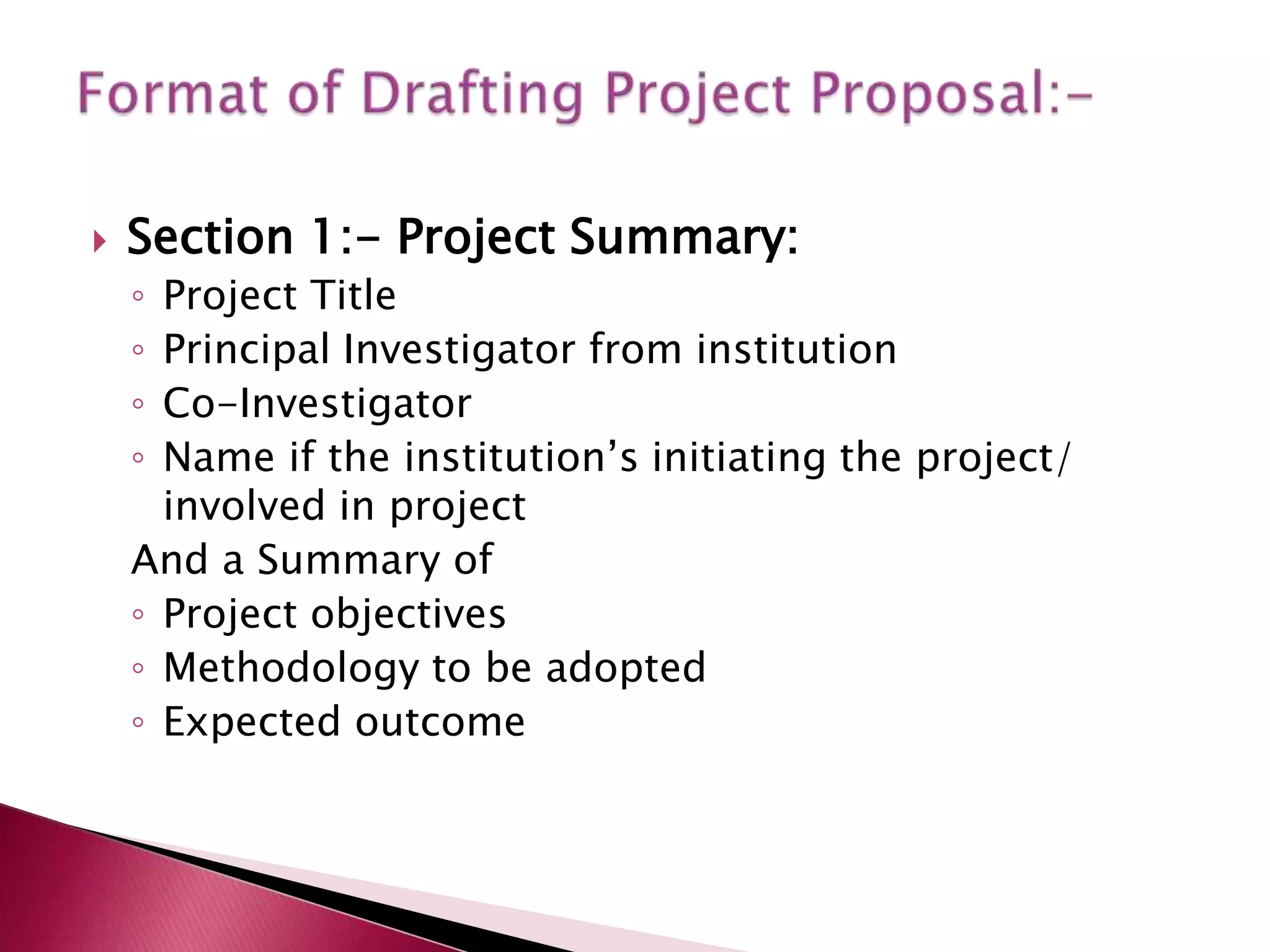 Drafting a project proposal | PPT