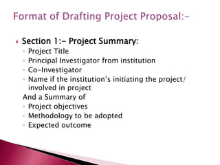 Drafting a project proposal | PPT