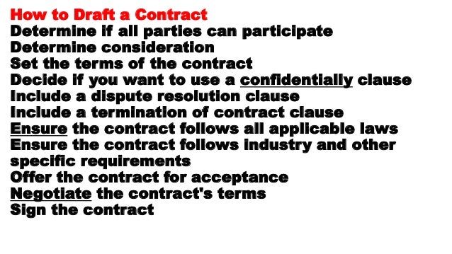 Drafting contract | PPTX