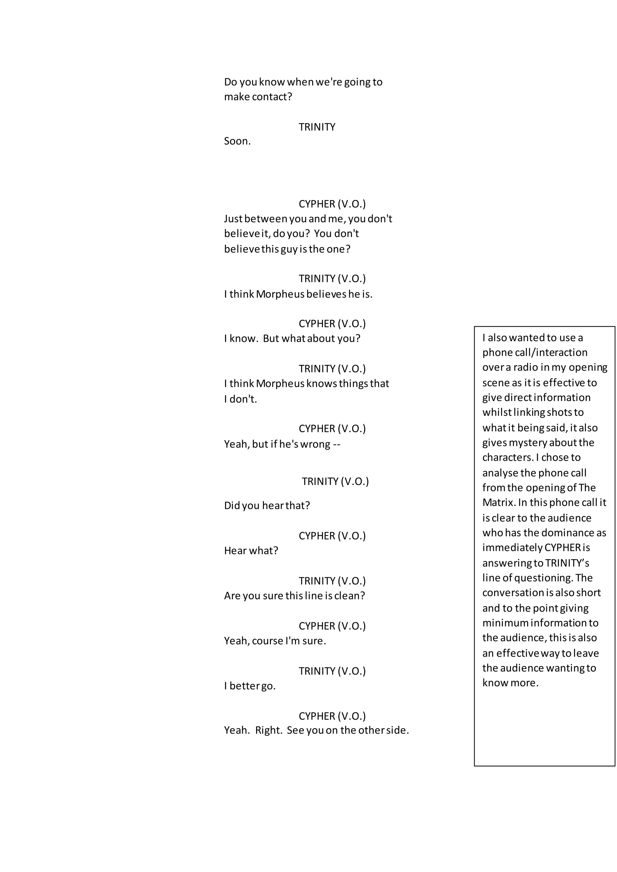 Script Analysis | PDF