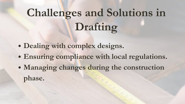 All about Drafting in Construction Projects | PPT