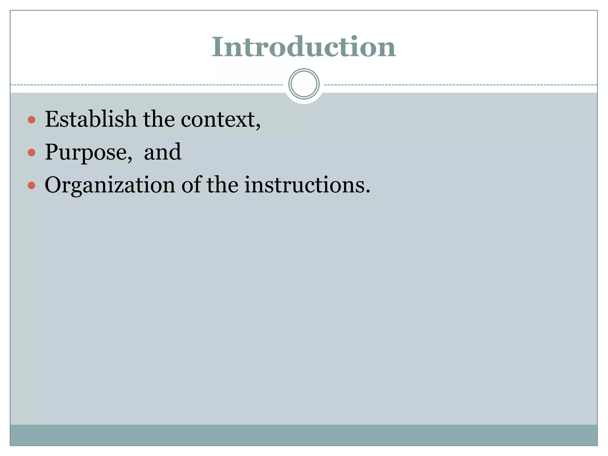 Drafting Instructions--Introductions | PPT