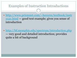 Drafting Instructions--Introductions | PPT