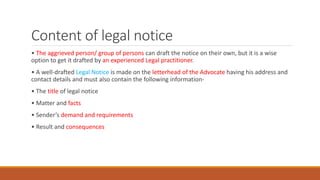 Drafting Legal Notice and what are its essentials.pptx