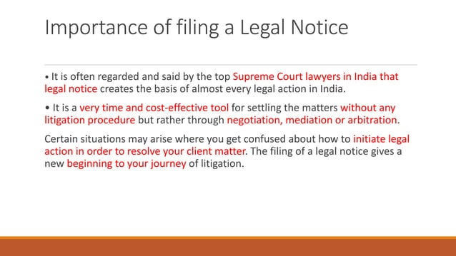 Drafting Legal Notice and what are its essentials.pptx
