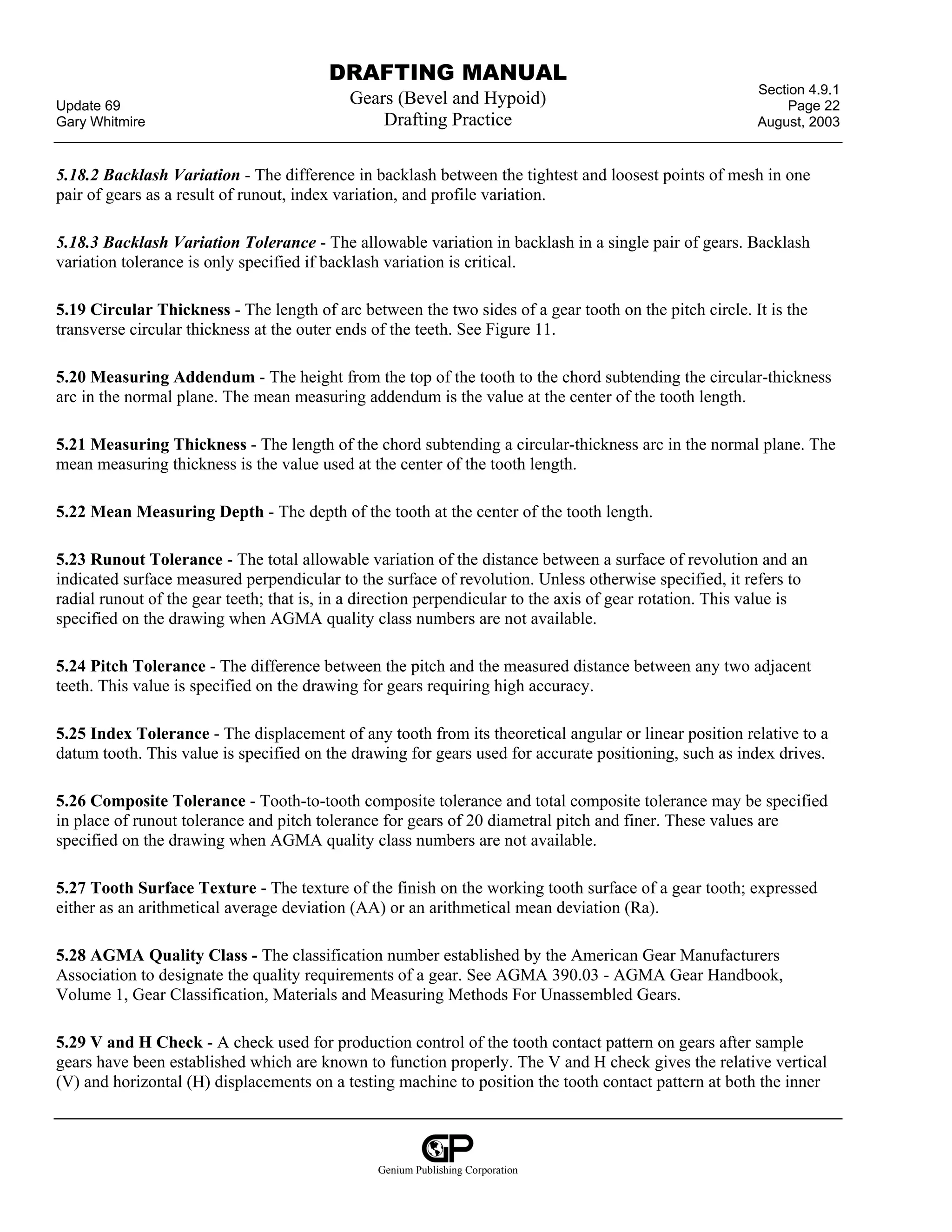 Drafting methods for gears | PDF