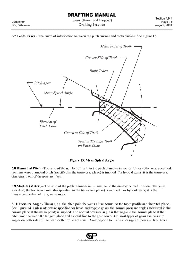 Drafting methods for gears | PDF | Physics | Science