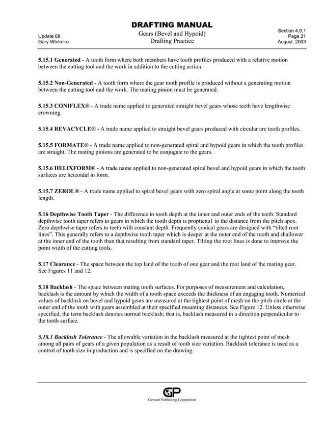 Drafting methods for gears | PDF | Physics | Science