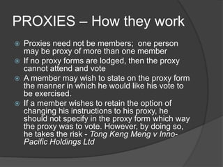 Drafting minutes and resolutions from Members and Board Meetings | PPTX