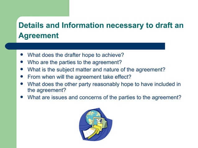 Drafting Of Agreements | PPT