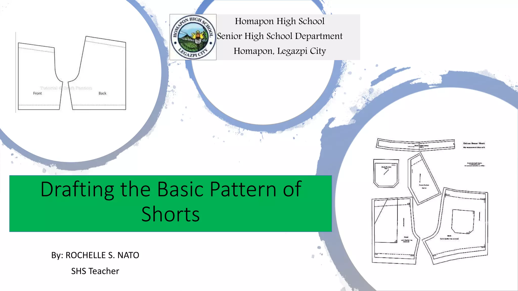 Drafting of basic pattern for shorts | PPTX | Darts | Sports