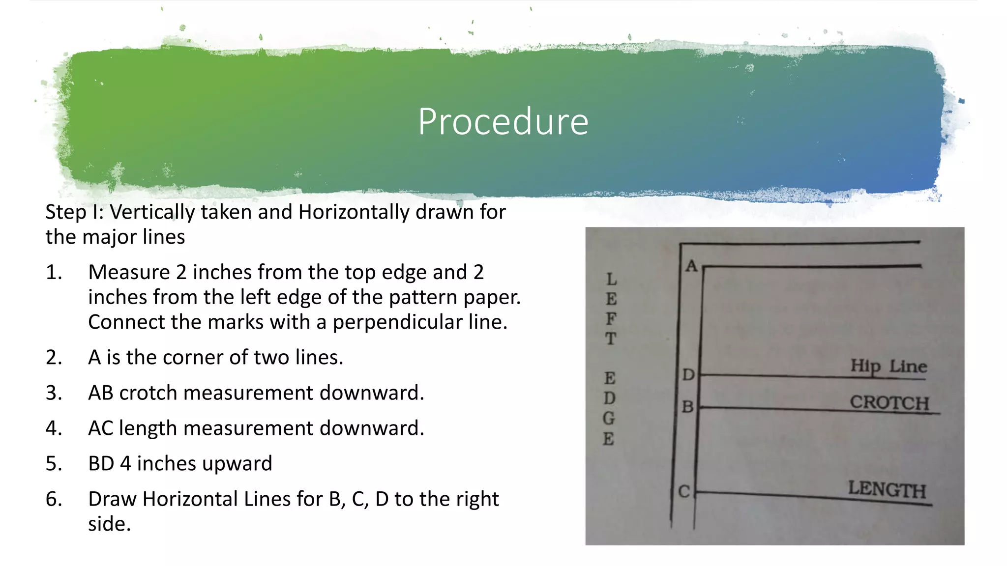 Drafting of basic pattern for shorts | PPTX