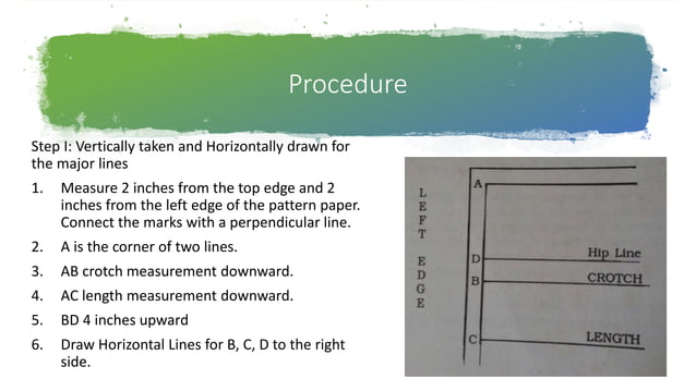 Drafting of basic pattern for shorts | PPTX | Darts | Sports