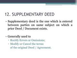 Drafting of deeds | PPTX