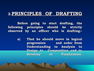 Drafting official | PPT