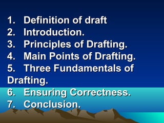Drafting official | PPT