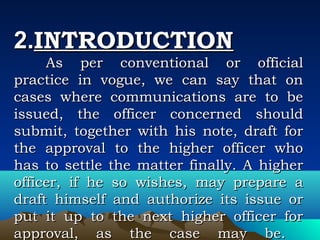 Drafting official | PPT