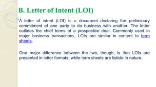 Drafting of Pre Contractual Instruments-Class-2.pptx