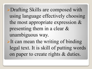 Drafting of reports and projects made by praveen kr.yadav | PPTX