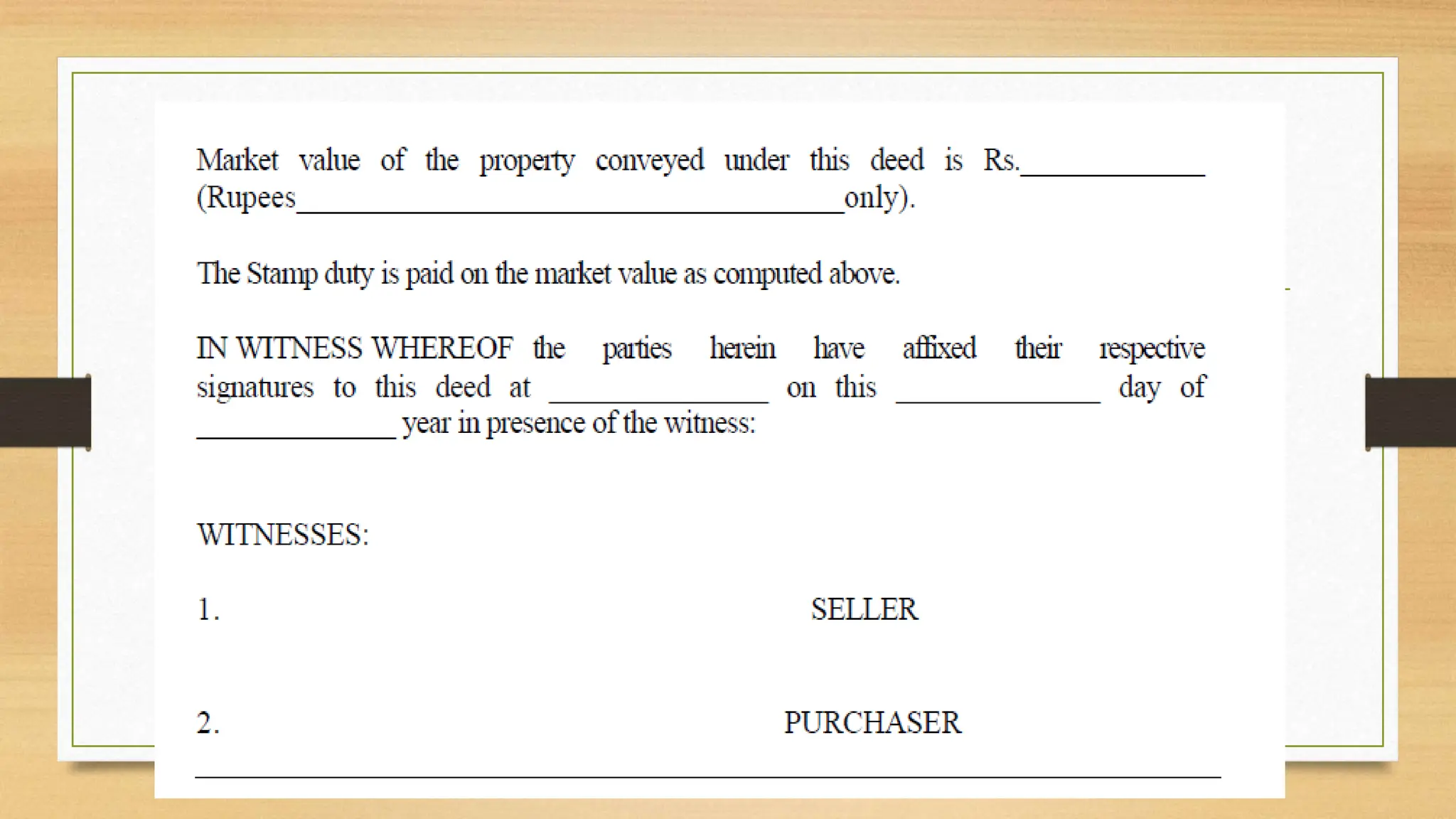 Drafting of Sale Deed and Agreement of Sale by Shraddha Pandit | PPTX