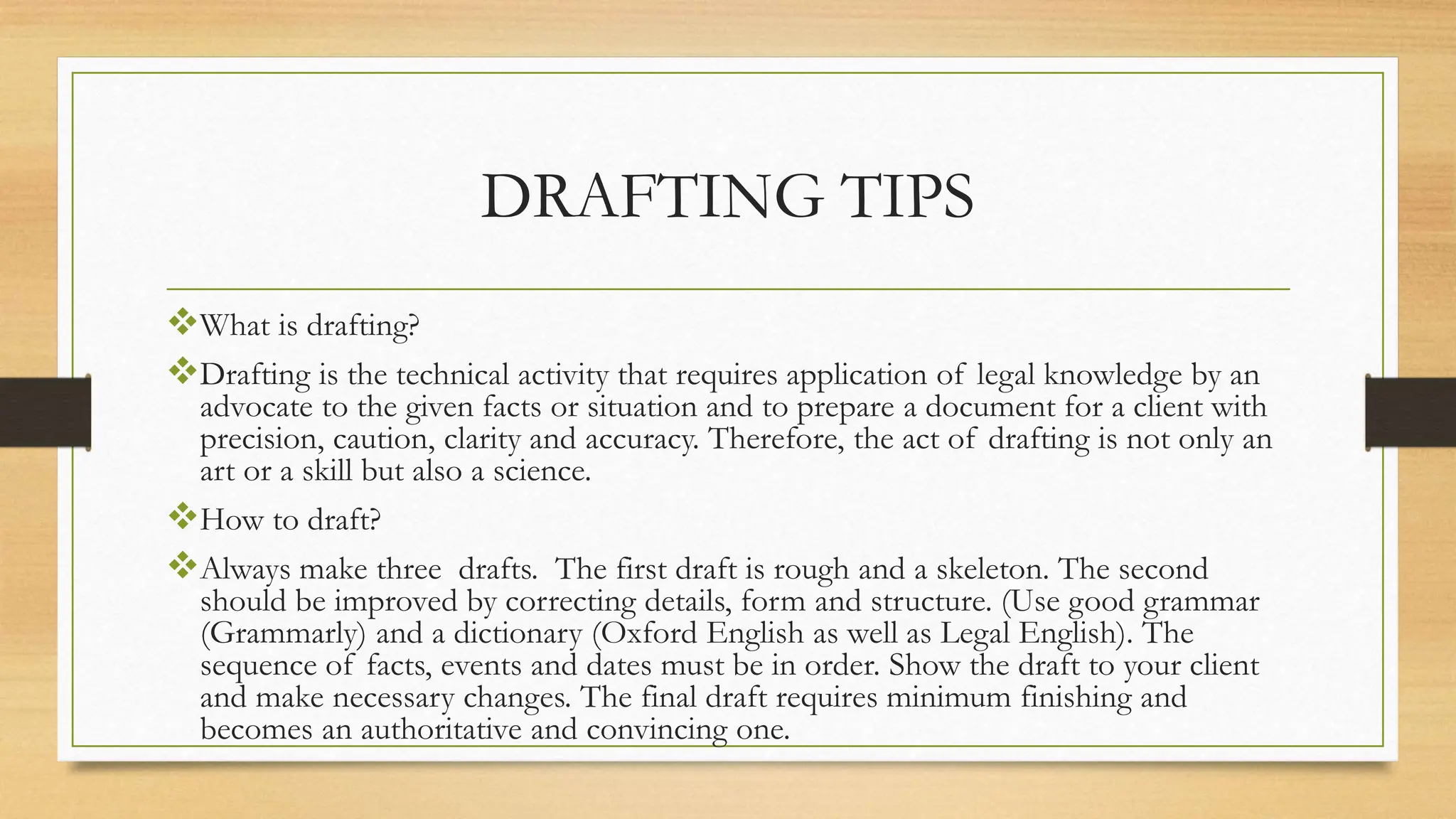 Drafting of Sale Deed and Agreement of Sale by Shraddha Pandit | PPTX