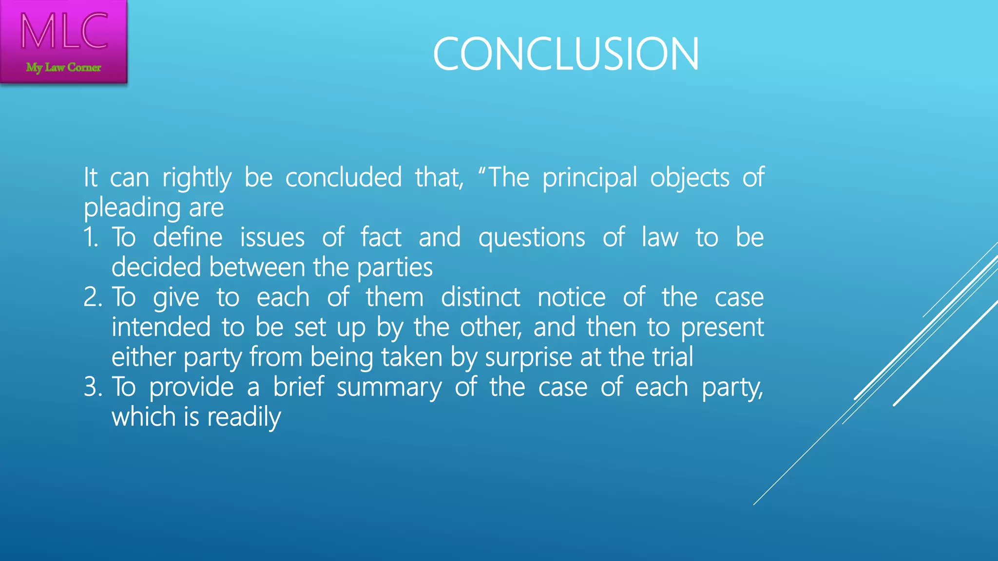 Drafting, pleading and conyeyancing | PPTX